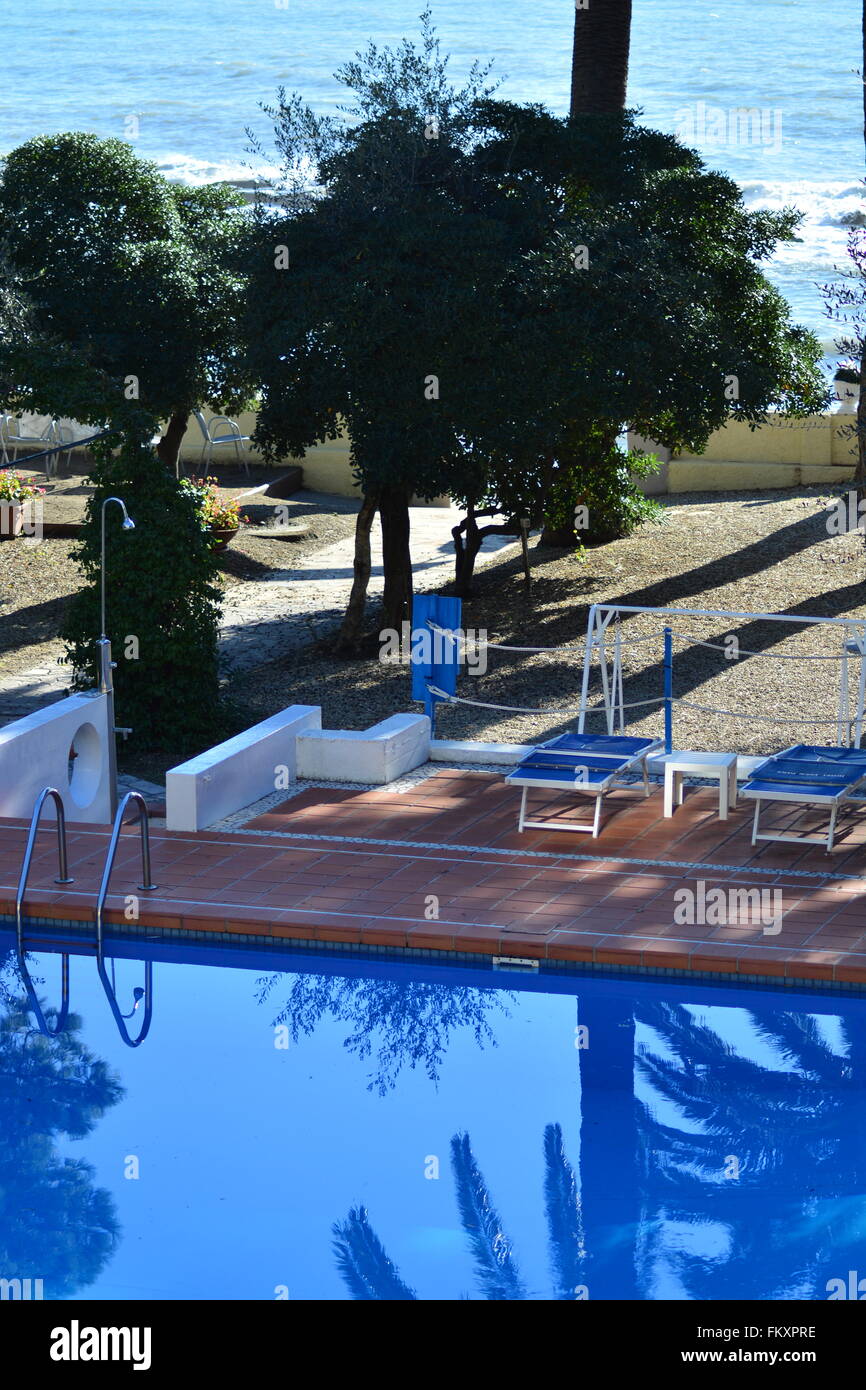 Reflections in a swimming pool Stock Photo - Alamy