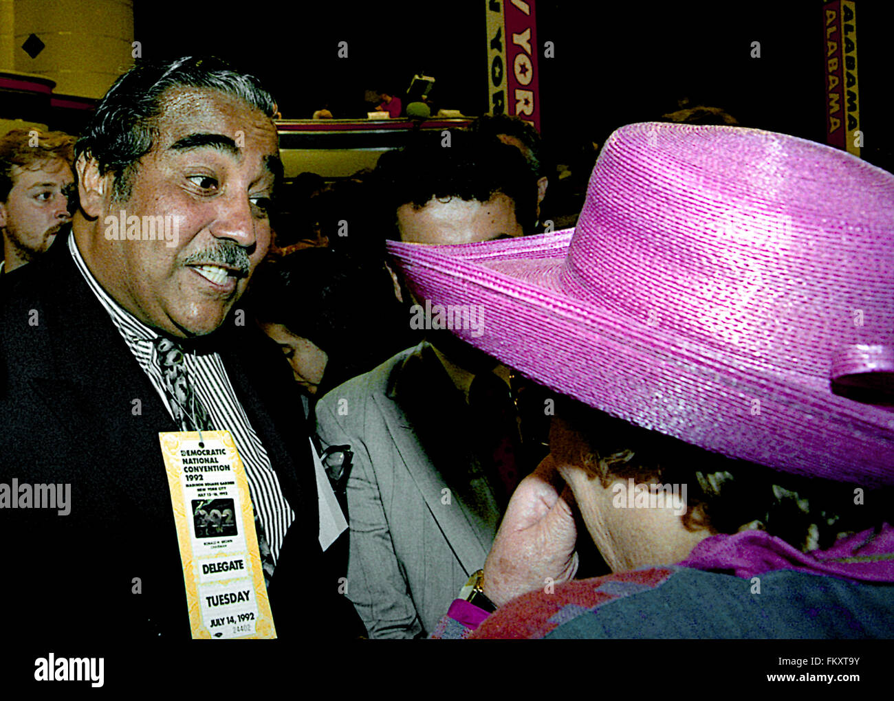 New York, NY., USA, 14th July, 1992 Congressman Charles Rangle (D-NY ...