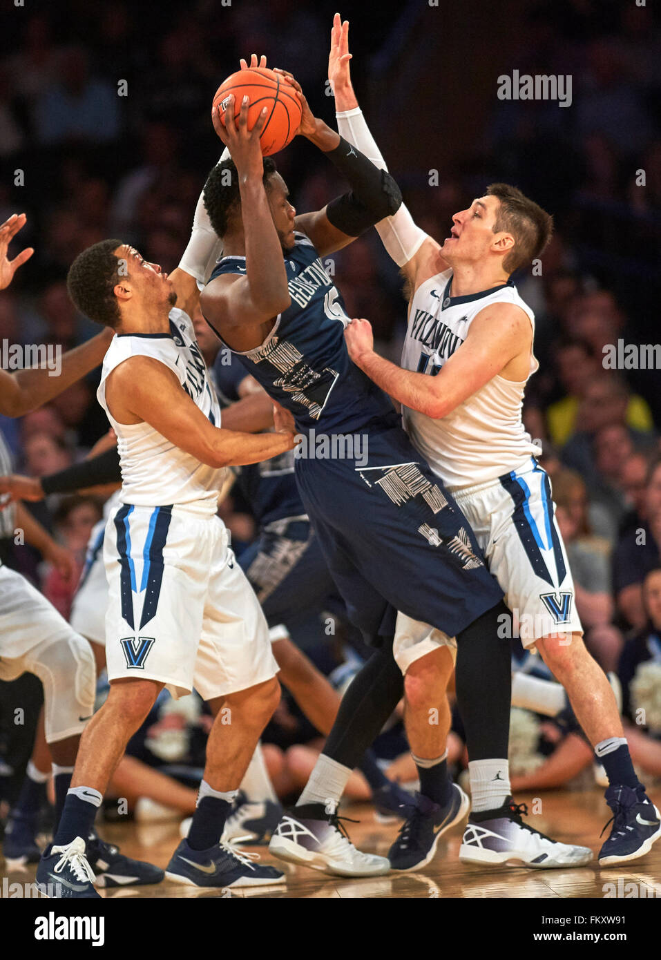 New York, New York, USA. 10th Mar, 2016. Georgetown's center Jessie ...