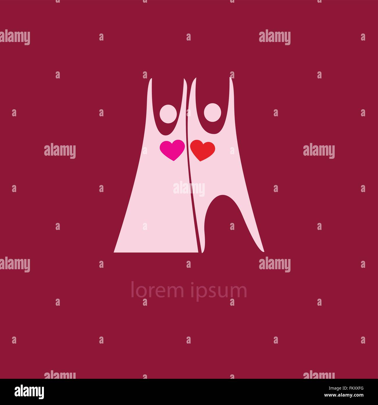 Loving couple icon Stock Vector Image & Art - Alamy