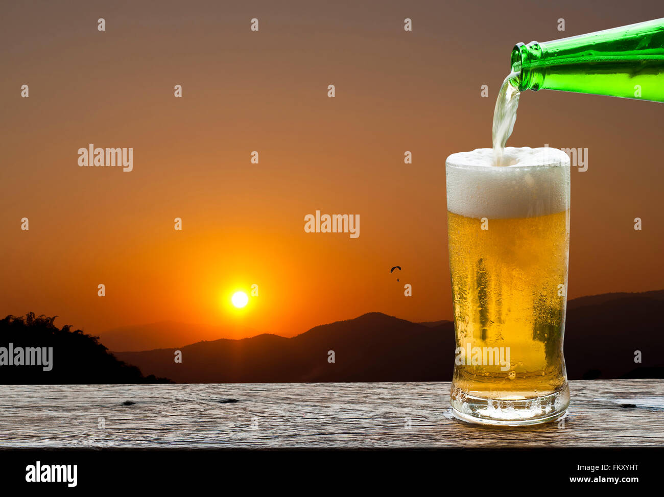 Enjoy beer mountain landscape hi-res stock photography and images - Alamy