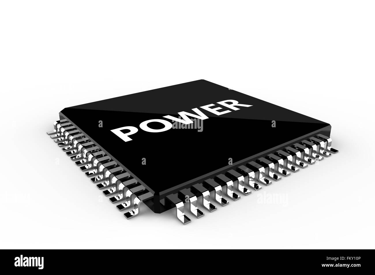 Processor unit isolated on a white background Stock Photo - Alamy
