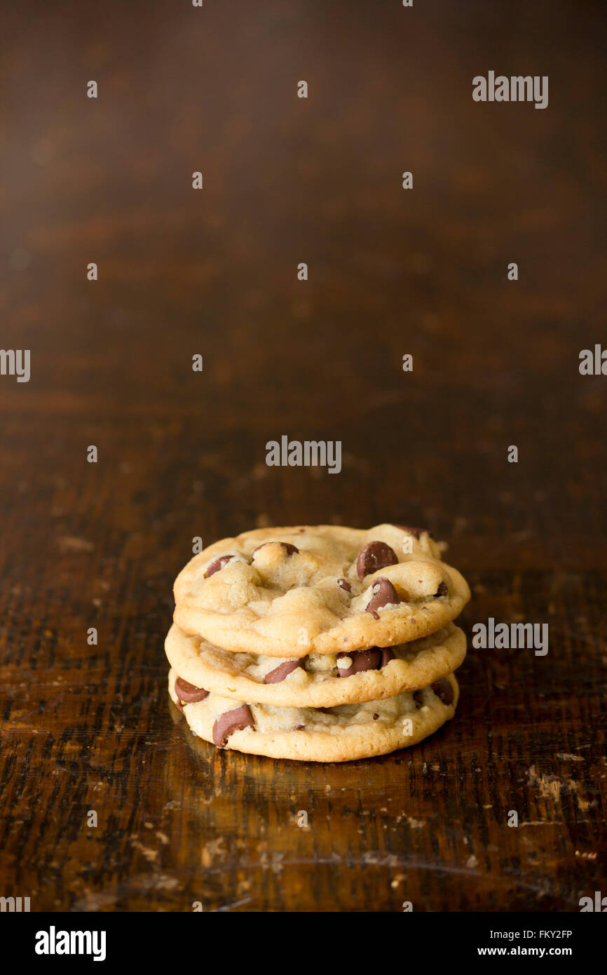 Freshly Baked Homemade Chocolate Chip Cookies Stock Photo - Alamy