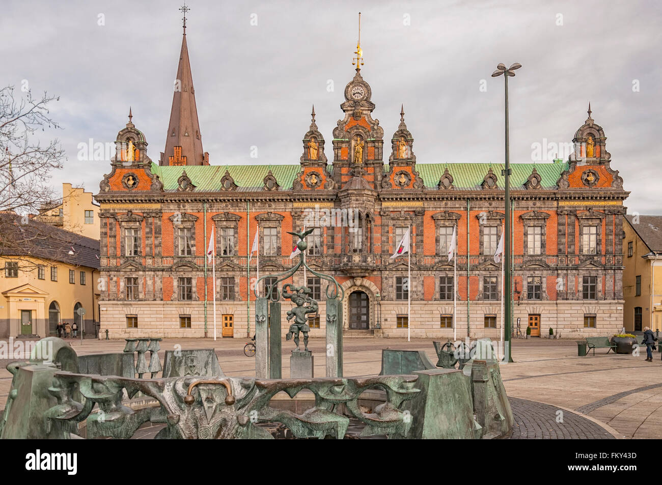 The town hall building situated in the Swedish city of Malmo Stock ...