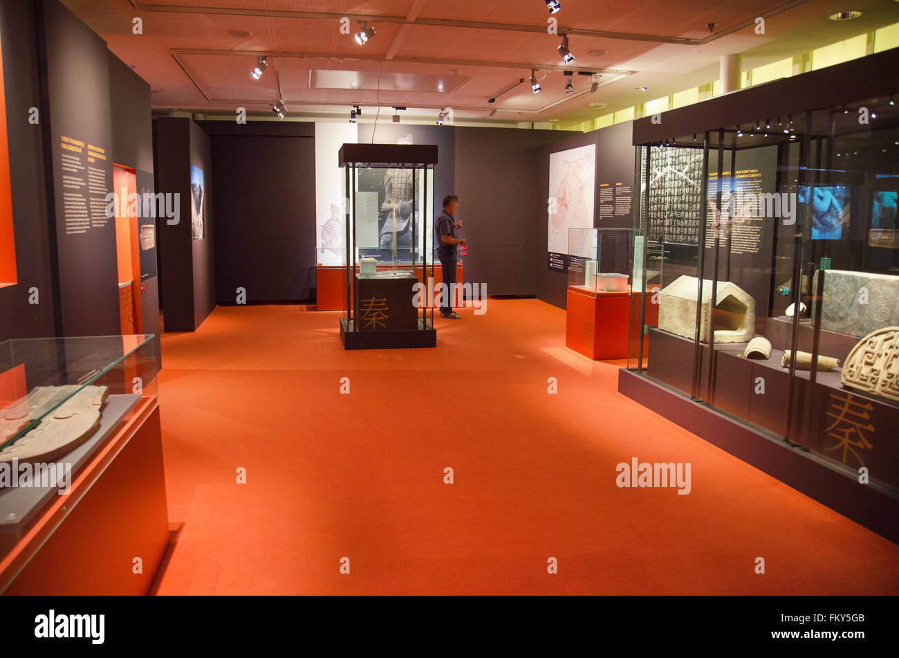 TAMPERE, FINLAND - JUNE 24: Terracotta army objects exhibition on June ...