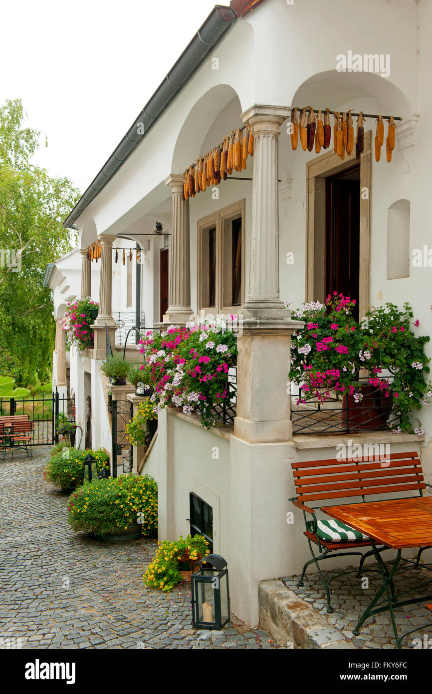 Österreich, Burgenland, Mörbisch am See, Mörbischer Vinothek Stock ...