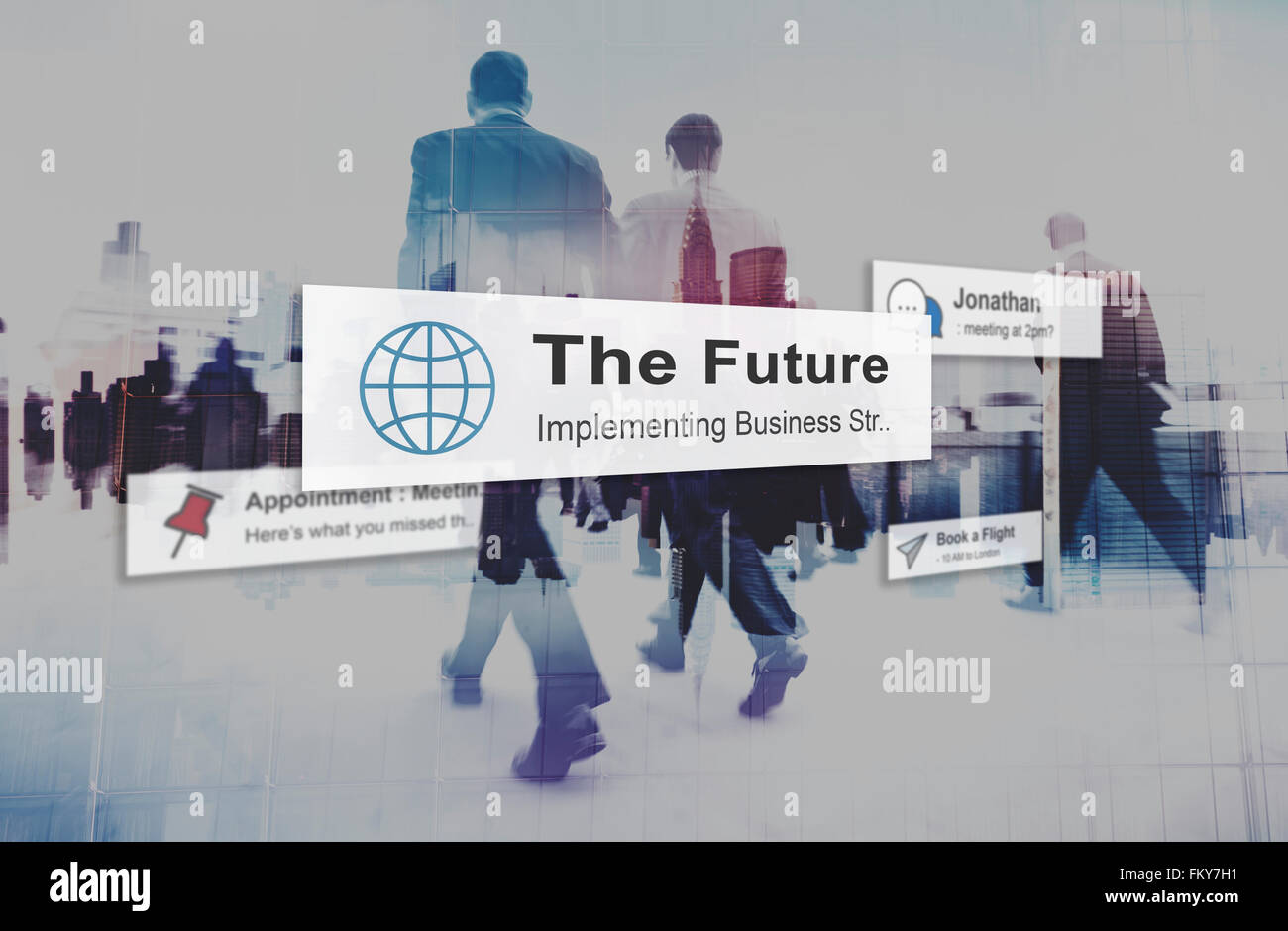 The Future Plan Strategy Vision Innovation Development Concept Stock ...