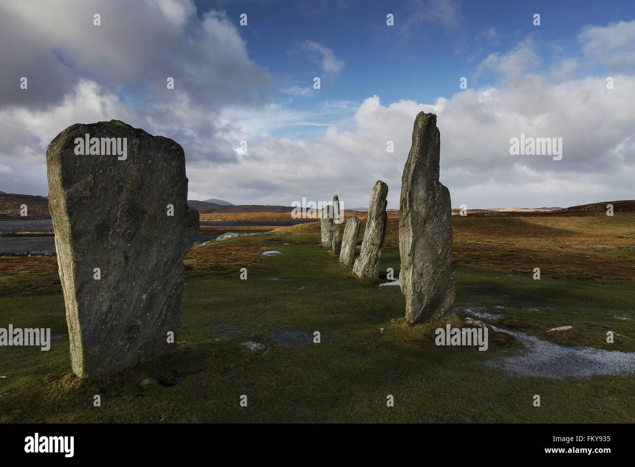 standing Stones in the Scottish Isles Stock Photo - Alamy