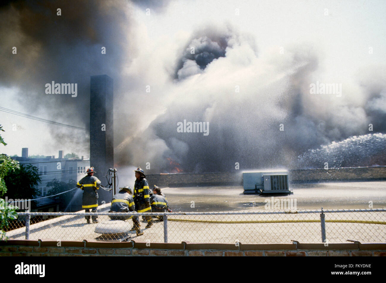 Chicago, Illinois 8-1-1988 A multiple alarm fire whipped thru the Lanna ...