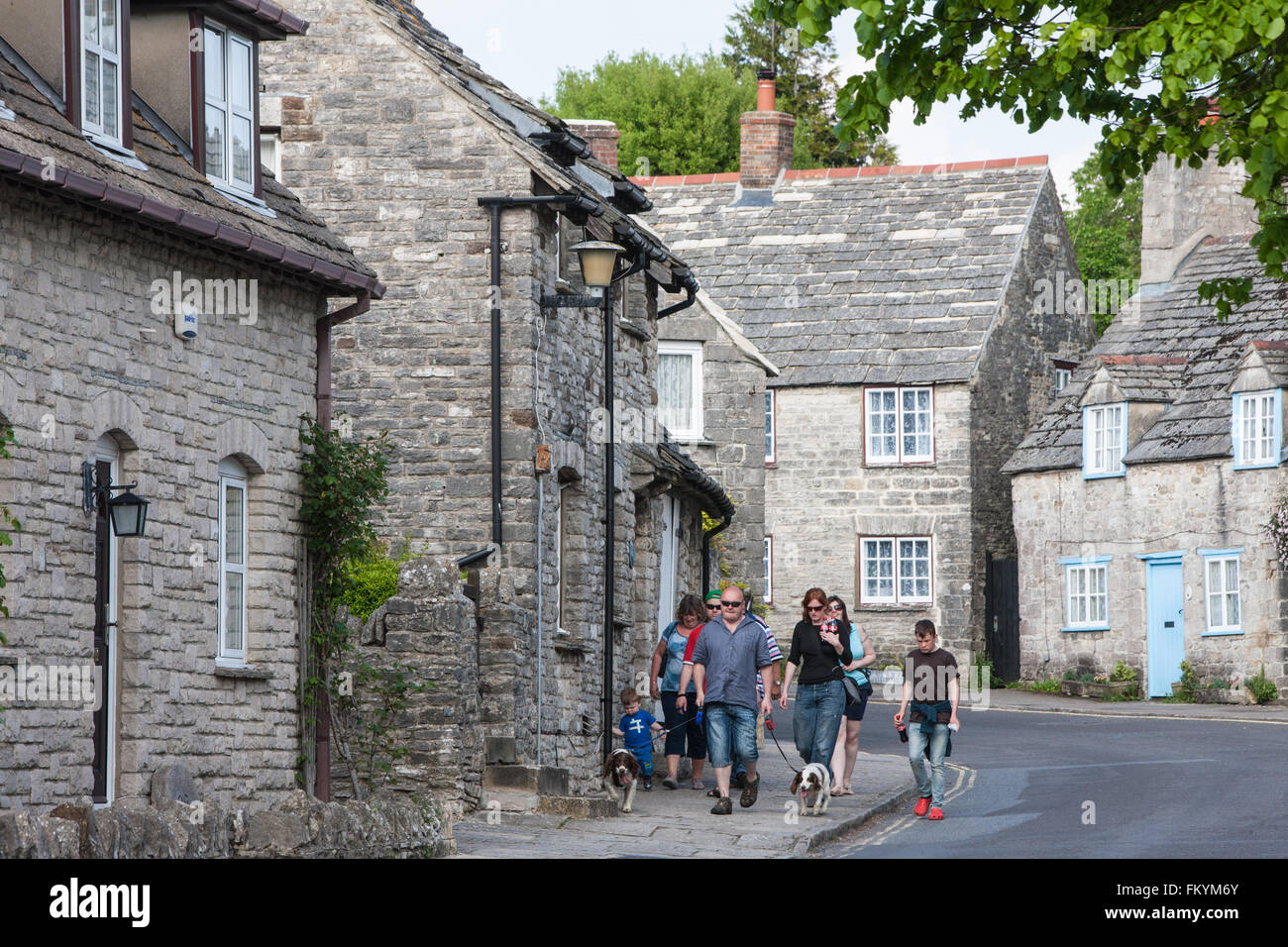 Corfe village,Corfe Castle,Dorset,England,U.K.Europe Stock Photo - Alamy