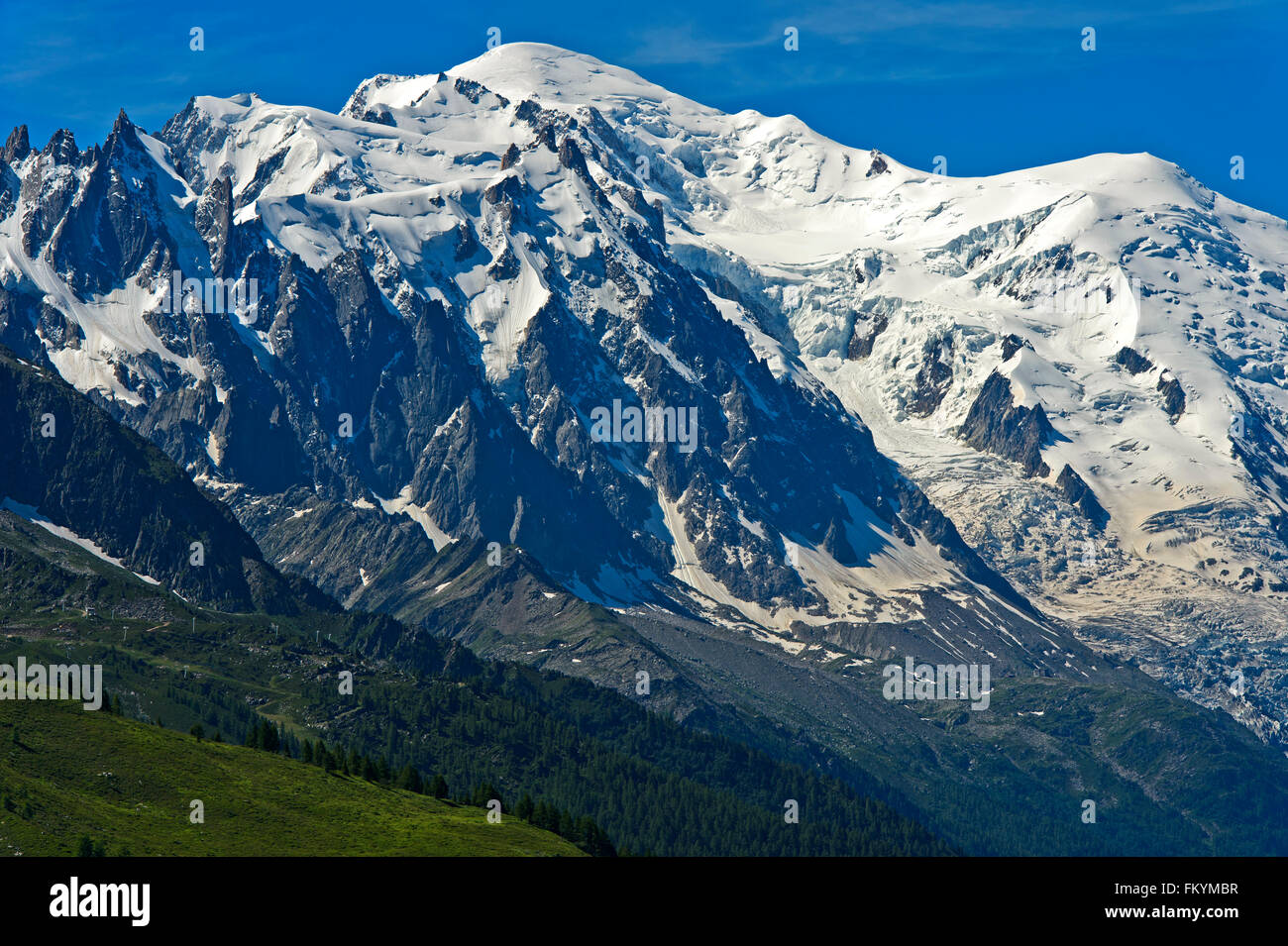 Mont Blanc massif, Chamonix, Savoy, France Stock Photo - Alamy