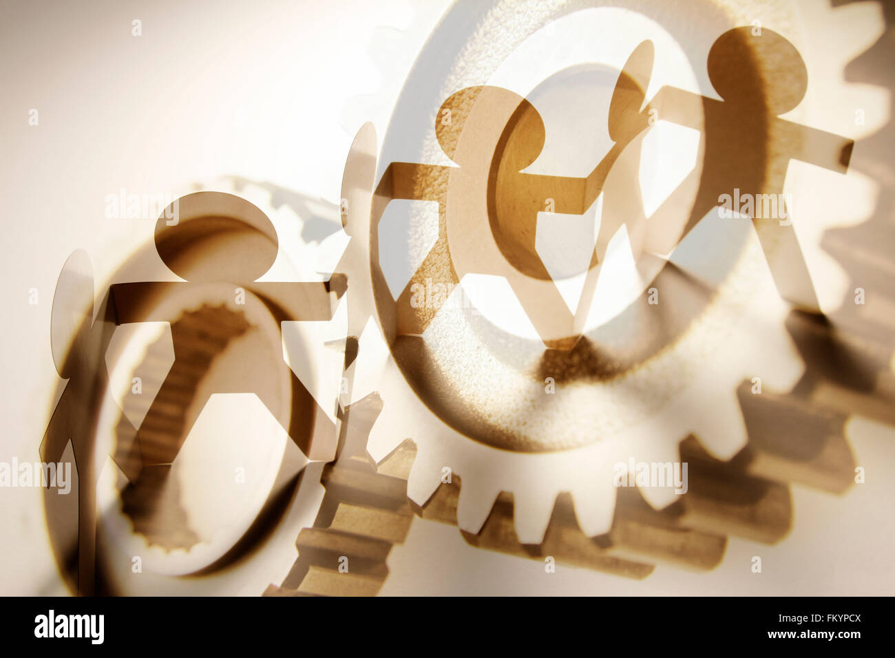 Business people teamwork gear together hi-res stock photography and ...