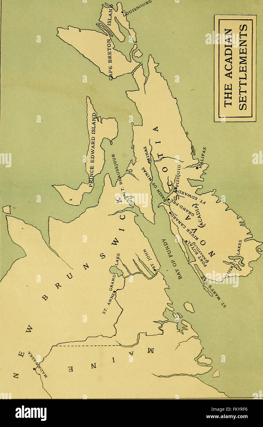 Acadian Deportation Map