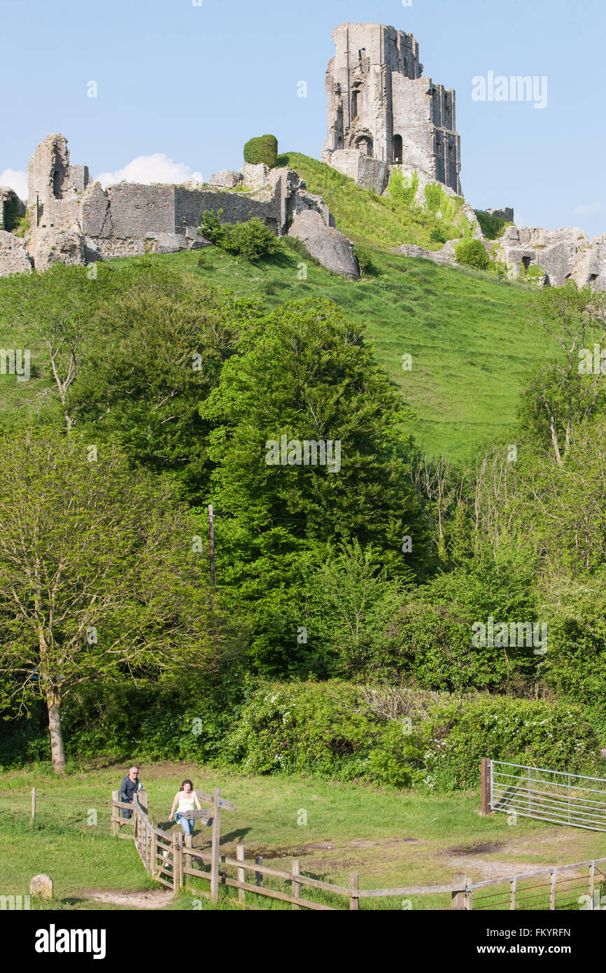 Corfe village,Corfe Castle,Dorset,England,U.K.Europe Stock Photo - Alamy