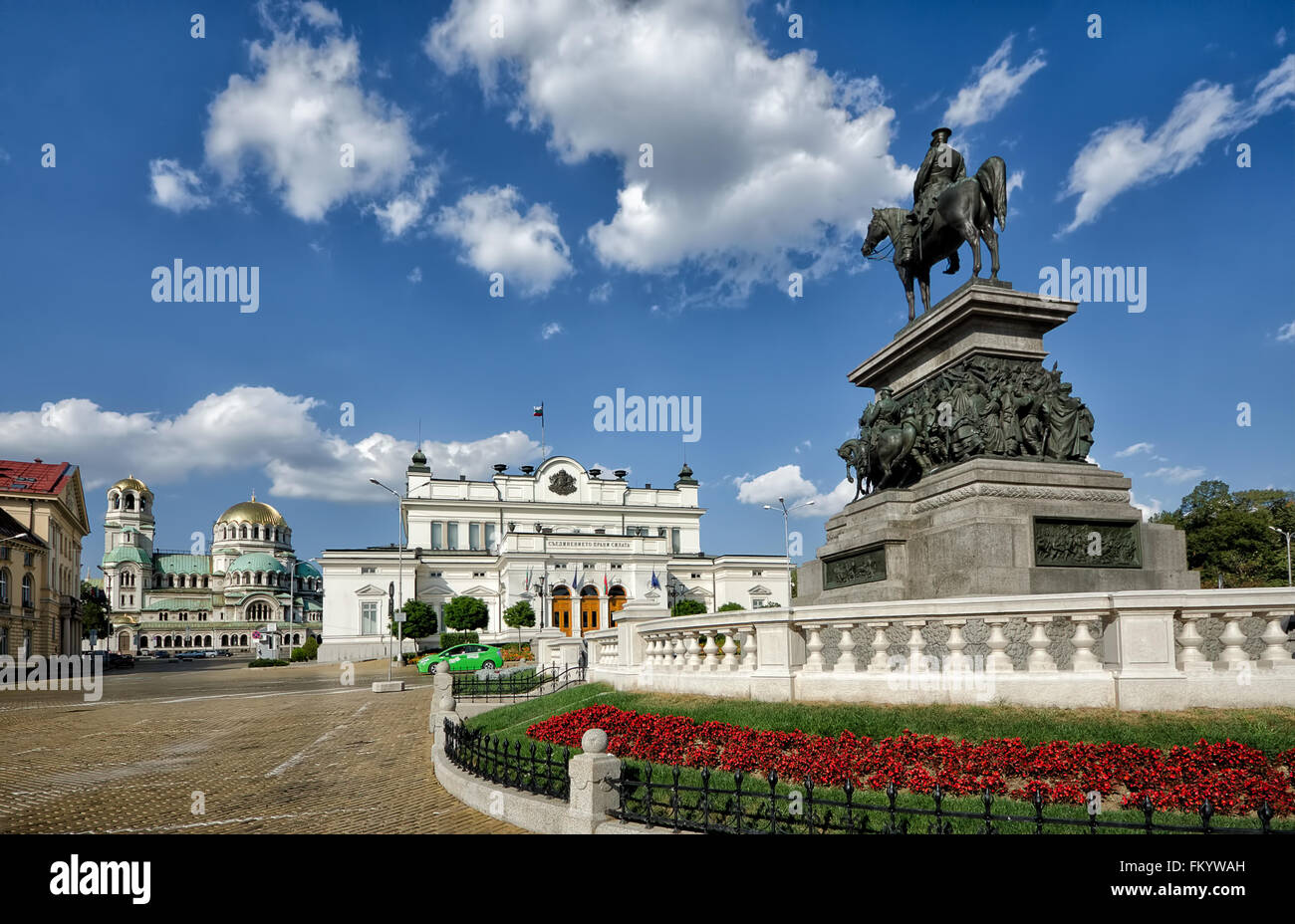 Alexander II monument, Bulgarian parliament and Cathedral Alexander ...