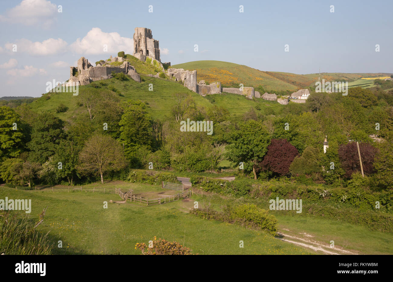 Corfe village,Corfe Castle,Dorset,England,U.K.Europe Stock Photo - Alamy