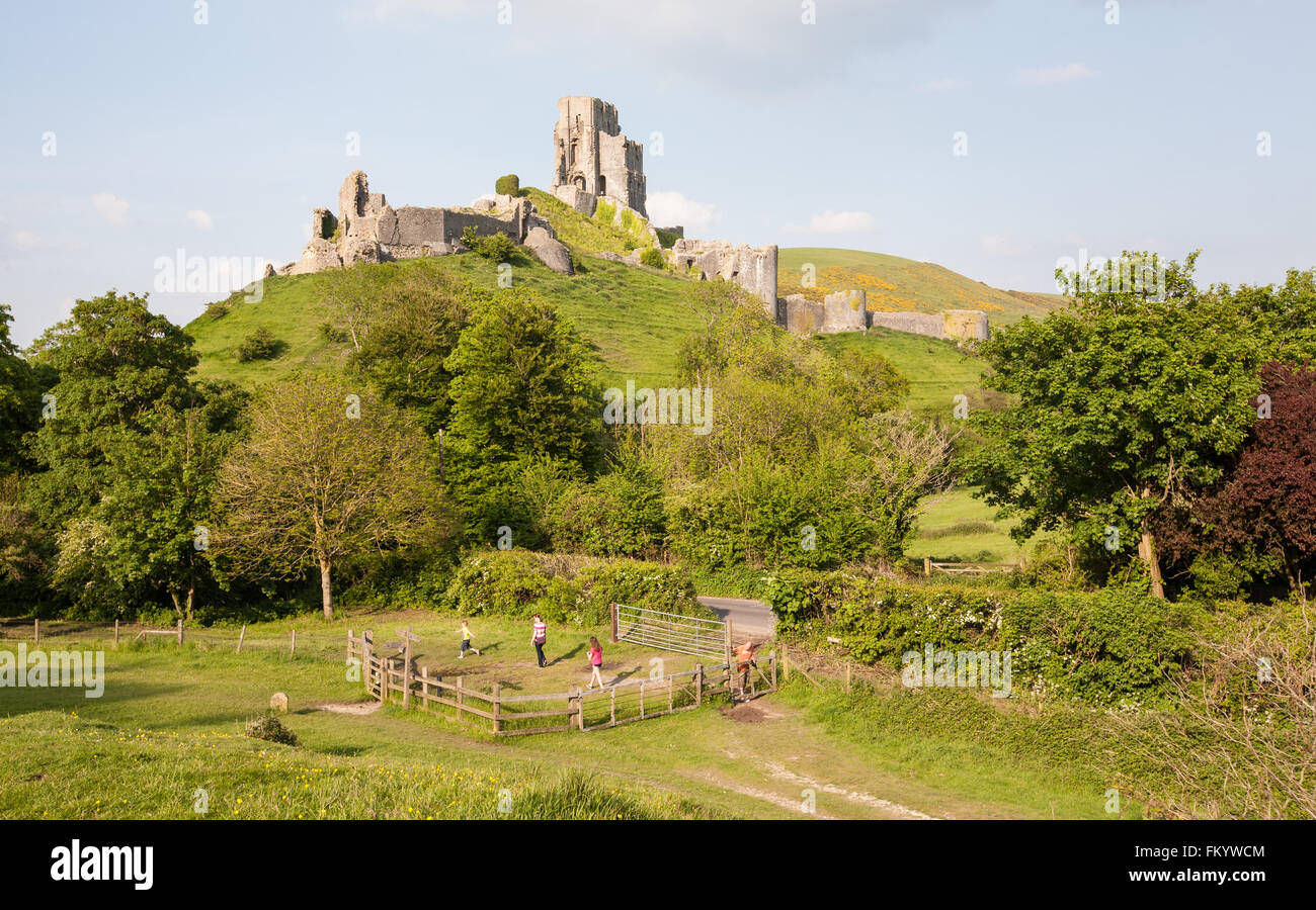 Corfe village,Corfe Castle,Dorset,England,U.K.Europe Stock Photo - Alamy
