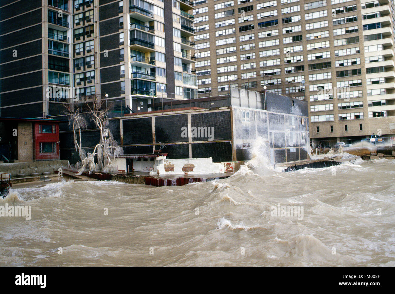 Chicago, Illinois, USA, 8th February, 1987 A powerful storm produced ...
