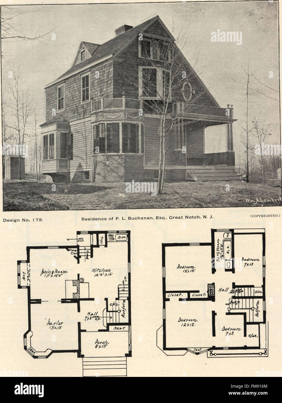 This 1894 book explores architectural designs for suburban homes ...