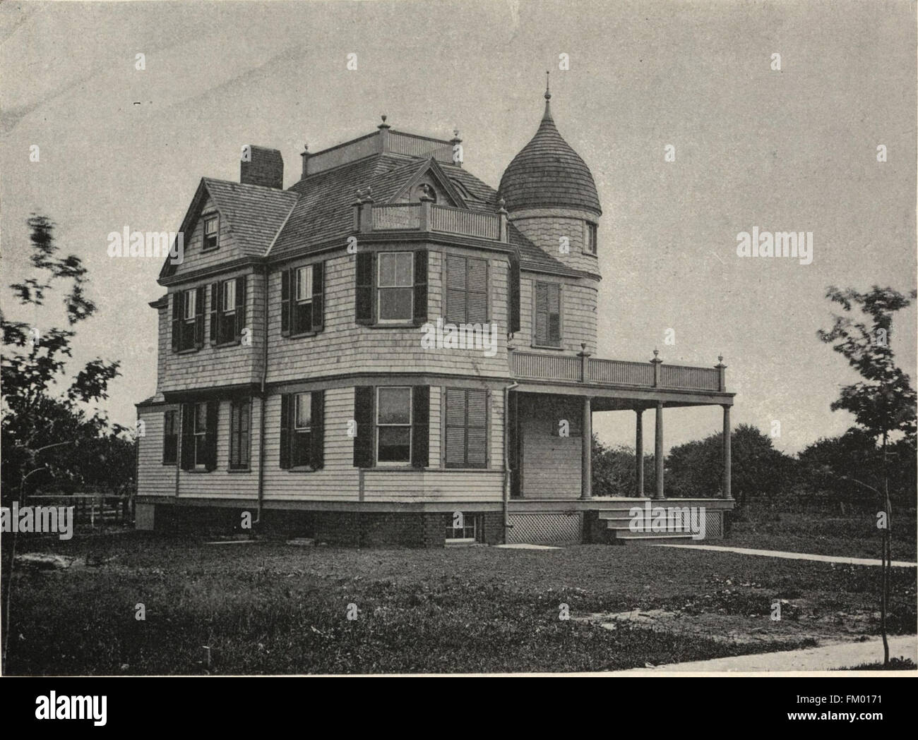 This 1894 work by Lambert focuses on suburban architecture ...