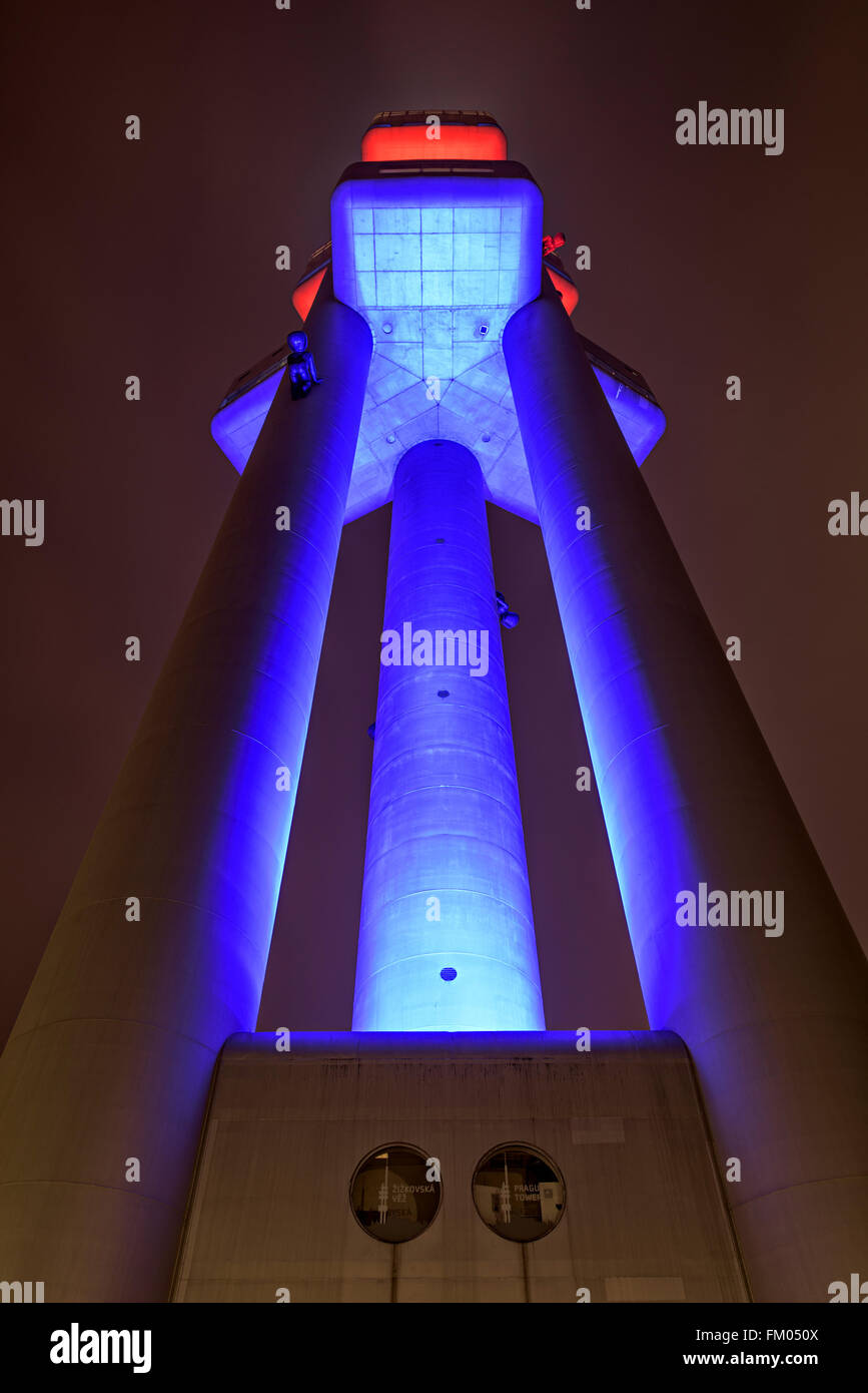 Television tower at night hi-res stock photography and images - Alamy