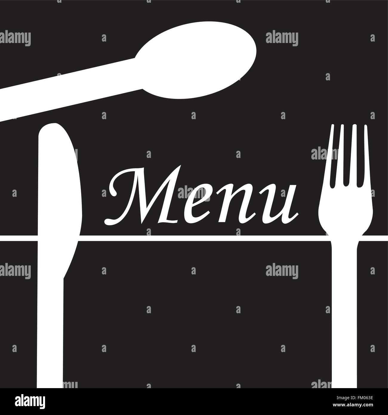 Isolated menu design on a colored background Stock Vector Image & Art ...