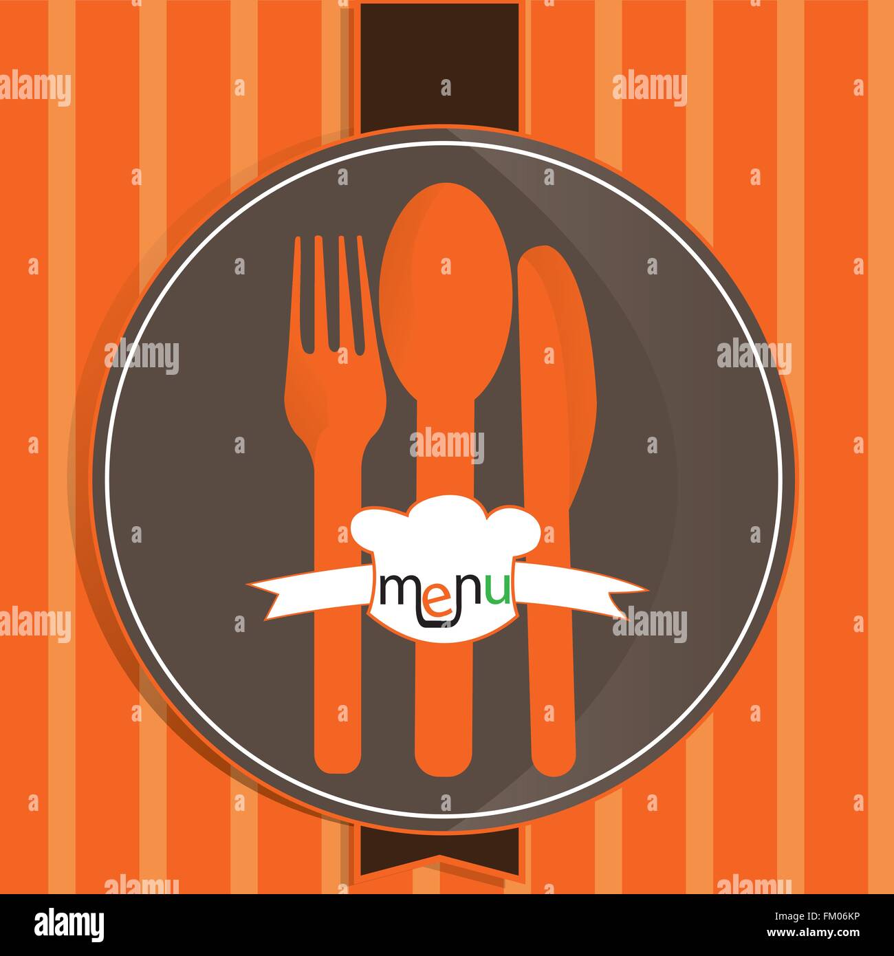 Isolated menu design on a colored background Stock Vector Image & Art ...