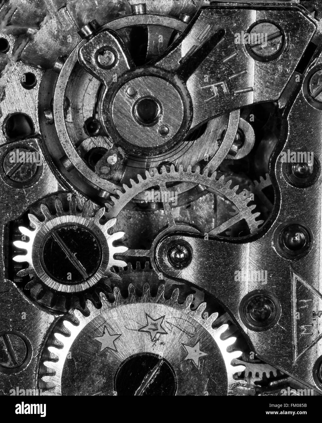 Clockwork Black and White Stock Photos & Images - Alamy