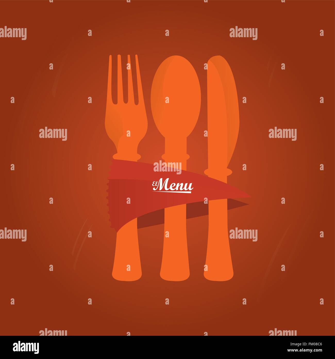 Isolated menu design on a colored background Stock Vector Image & Art ...