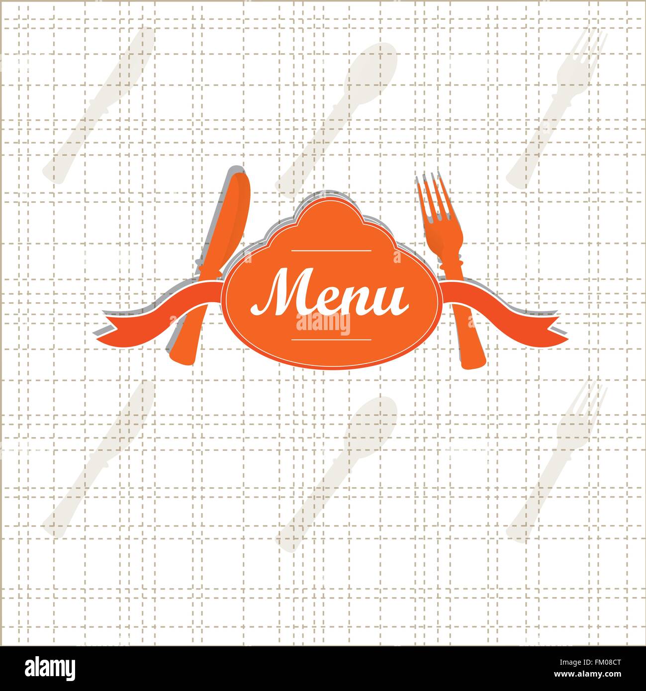 Isolated menu design on a colored background Stock Vector Image & Art ...