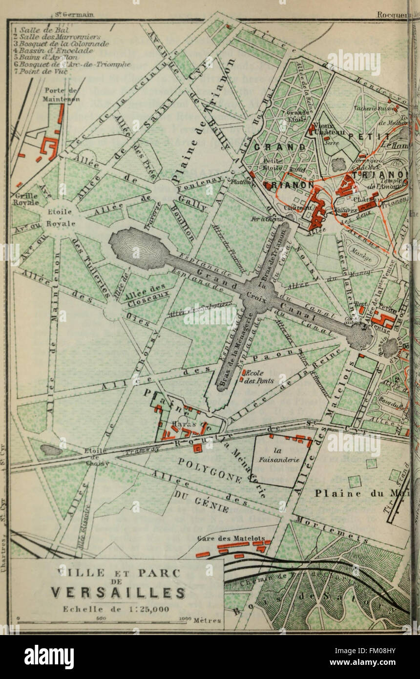 The 1913 travel guide for Paris and its surroundings, including routes ...