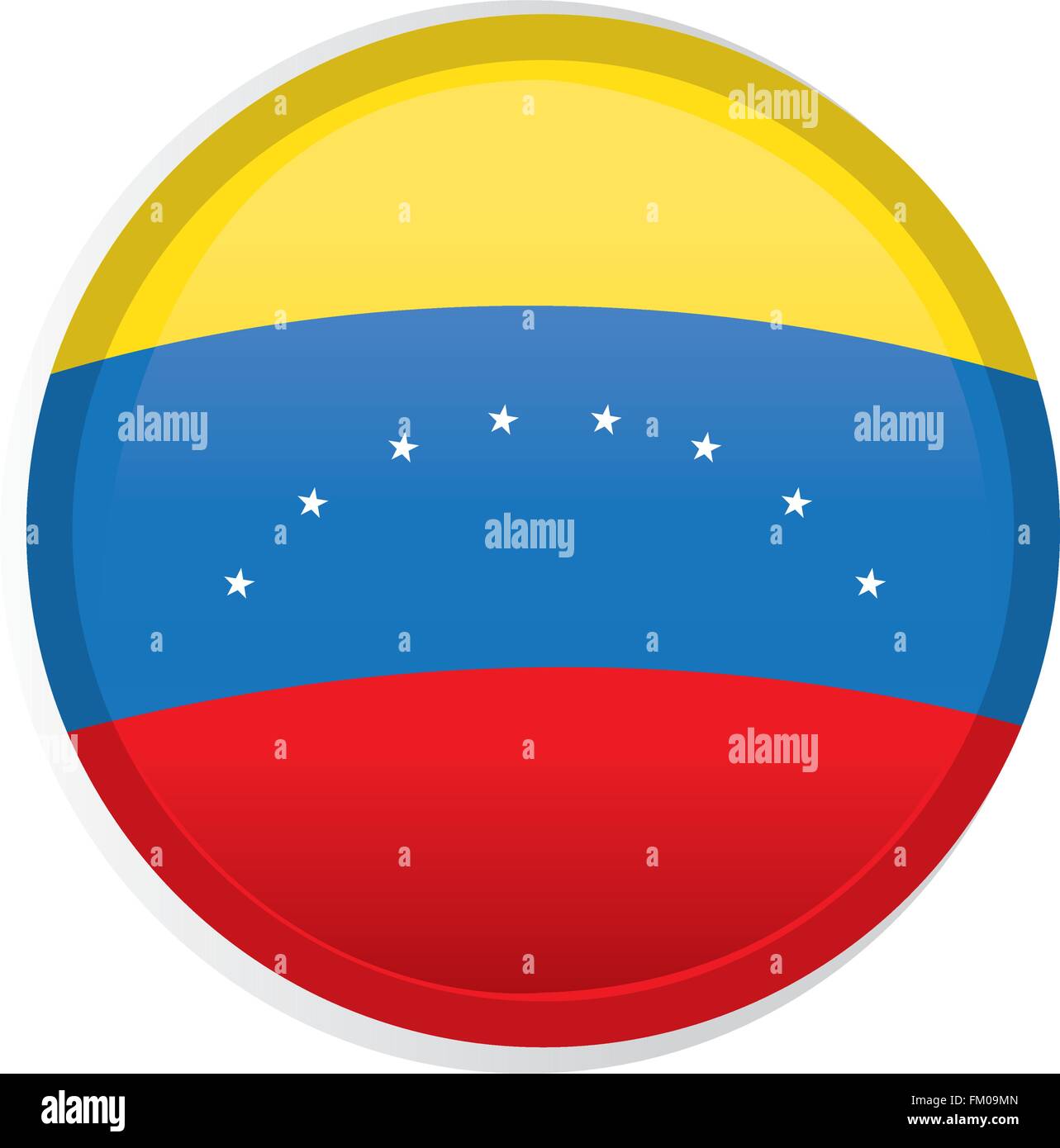 Isolated badge with the venezuelan flag on a white background Stock ...