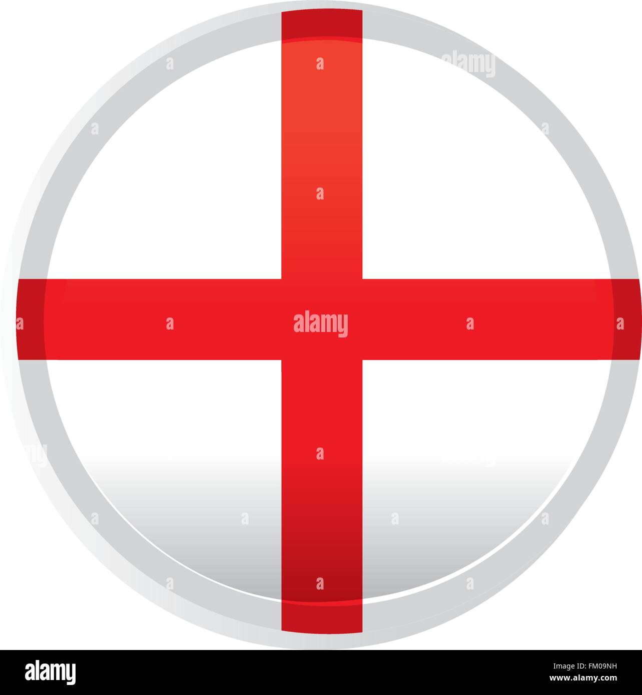 Isolated badge with the flag of england on a white background Stock ...