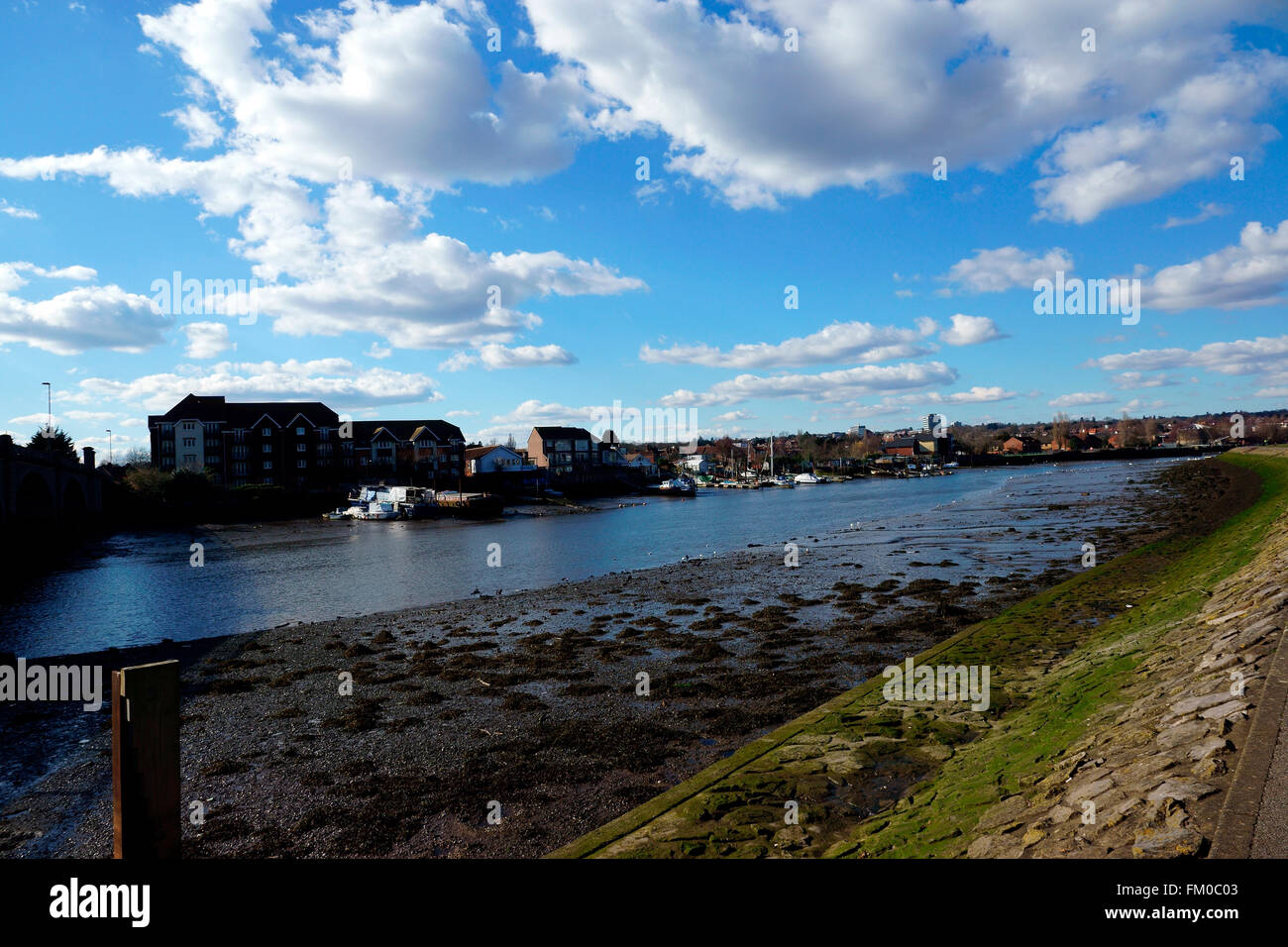 RIVER ITCHEN FROM RIVERSIDE PARK Stock Photo - Alamy