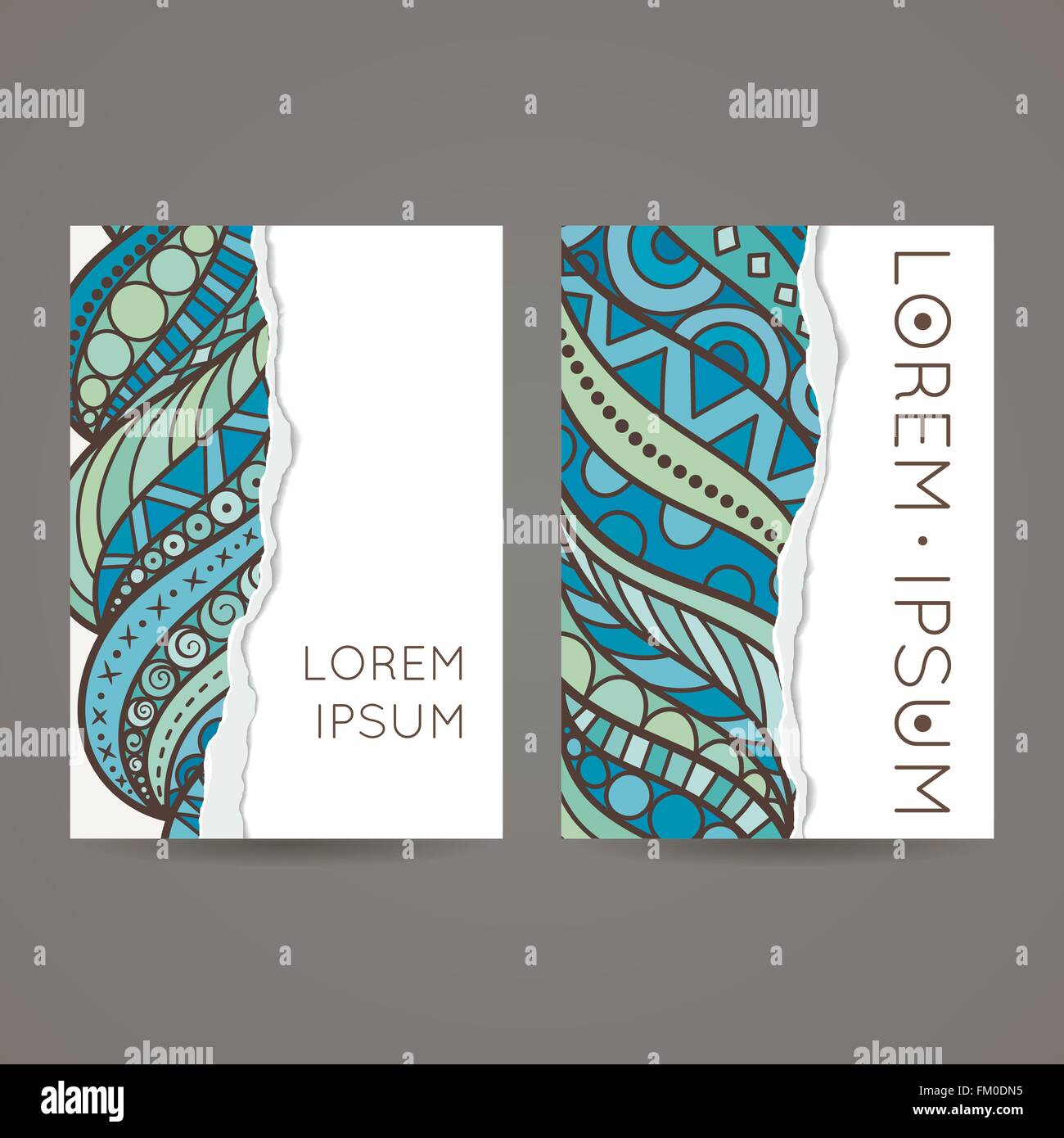 A set of two designs for brochures, leaflets, covers, leaflets, flyers ...