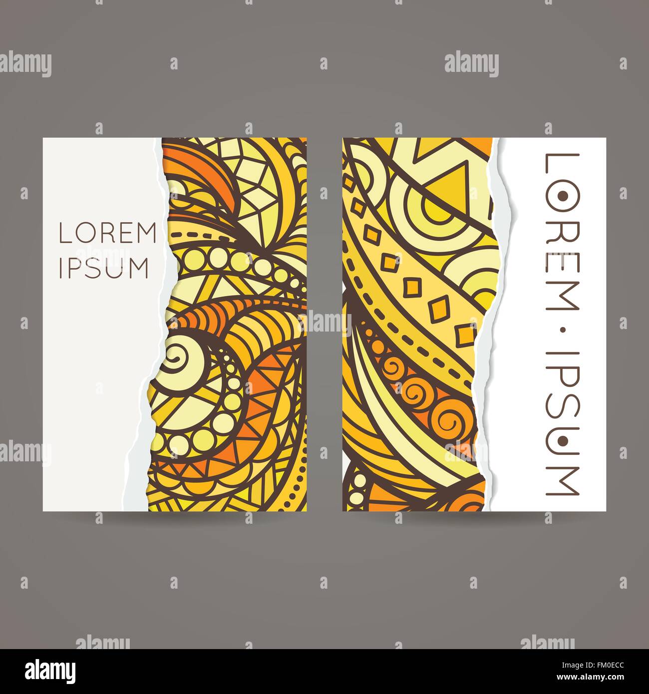 A set of two designs for brochures, leaflets, covers, leaflets, flyers ...