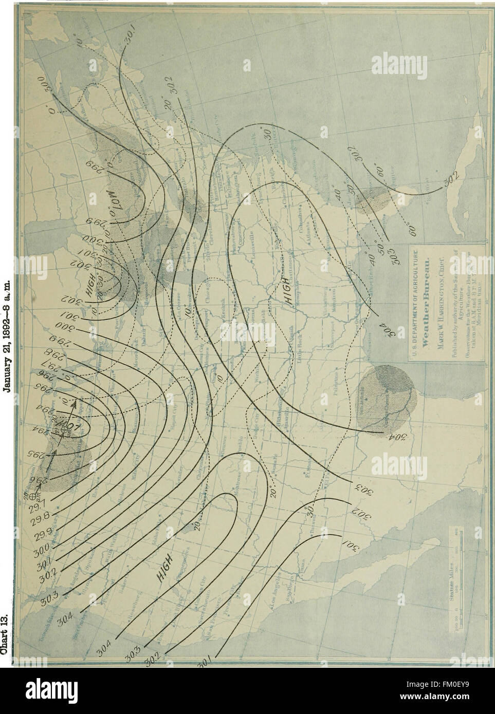 The 1895 study of weather types and storms, conducted by Weather Bureau ...