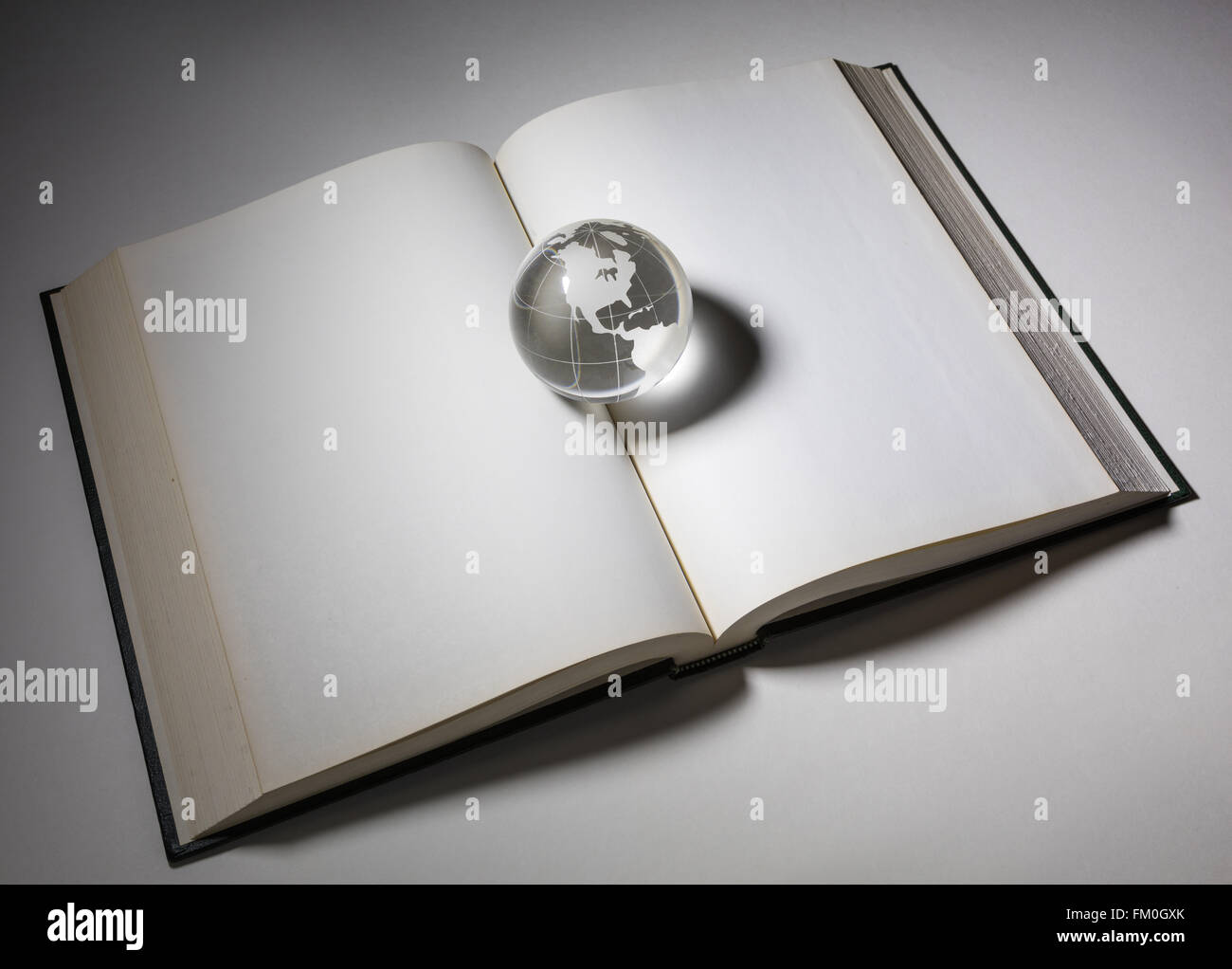 globe and book, business and education concept Stock Photo - Alamy