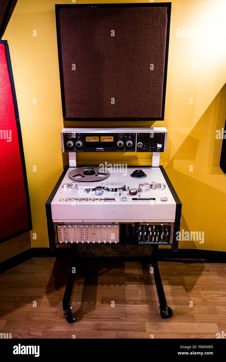 Studer reel to reel tape recording machine for music Stock Photo - Alamy