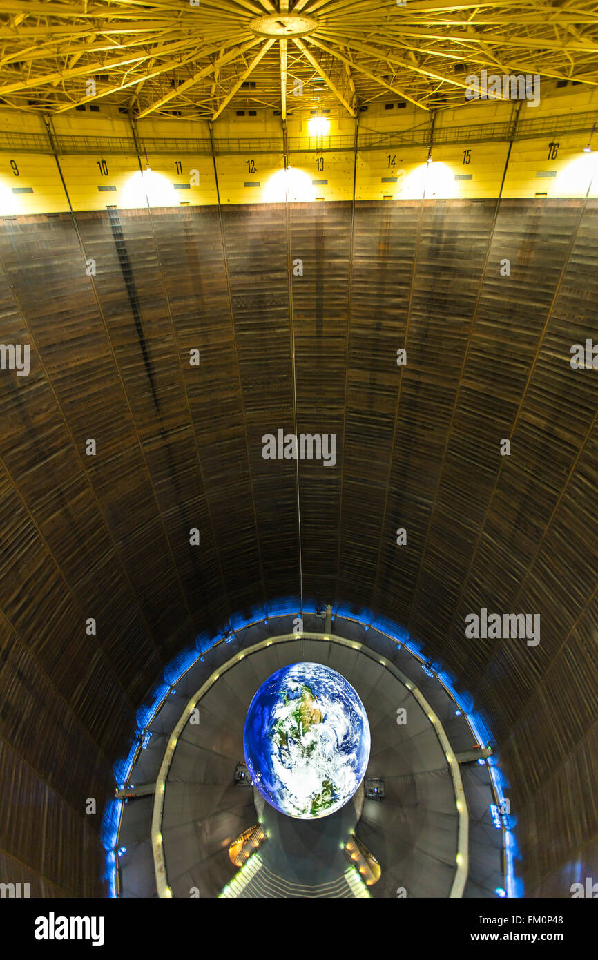 The Gasometer in Oberhausen, Germany, Europe's highest exhibition hall ...