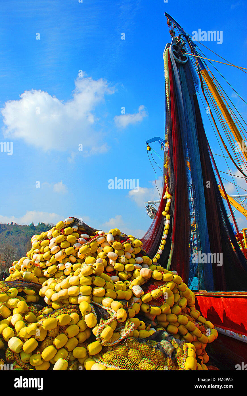 Commercial fishing nets full hi-res stock photography and images - Alamy