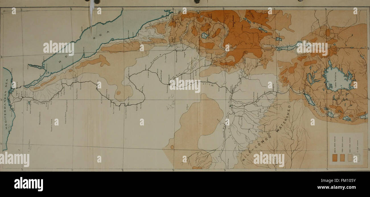 Vintage nile river map hi-res stock photography and images - Alamy