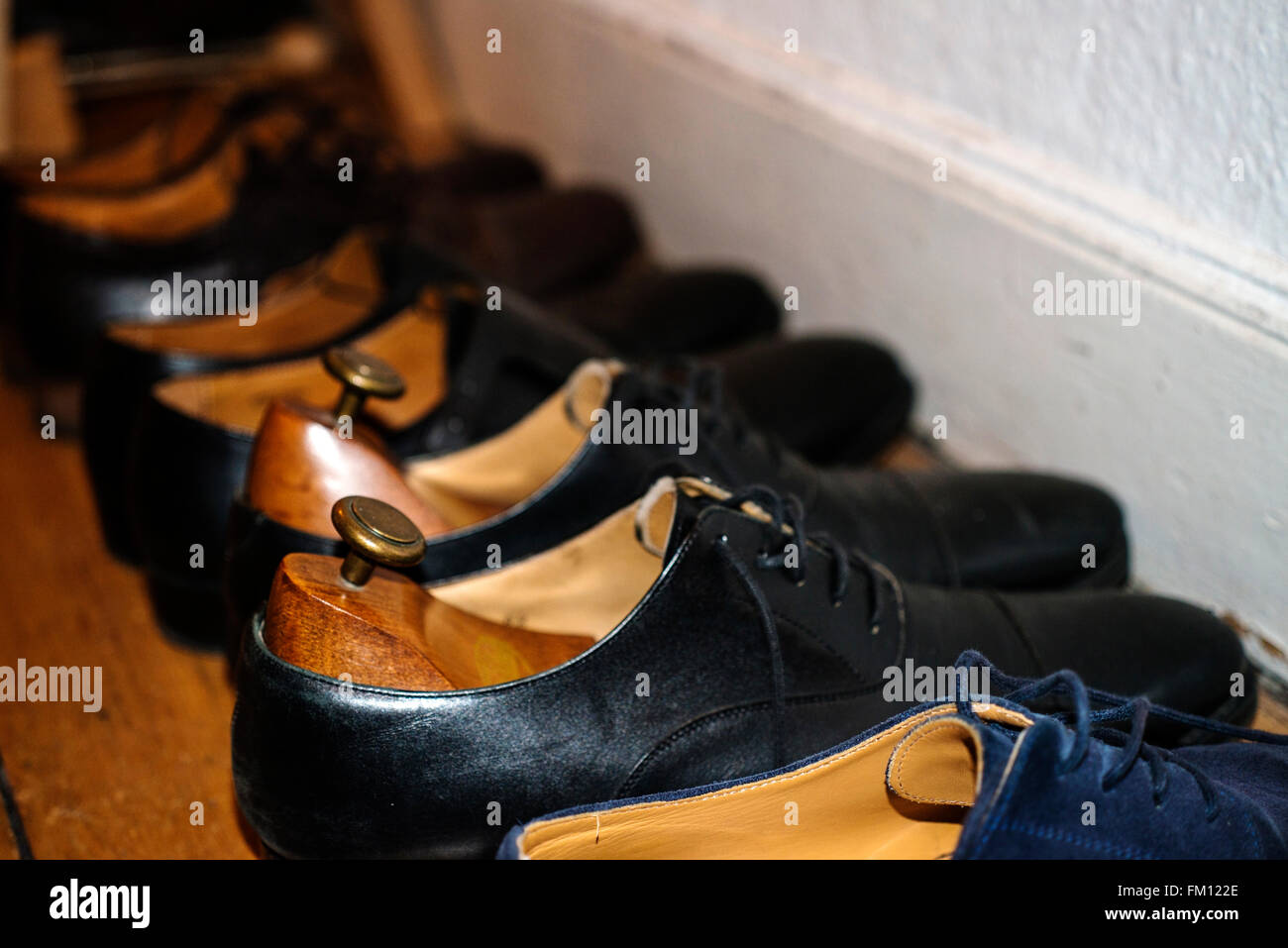 Mens leather shoe collection hi-res stock photography and images - Alamy