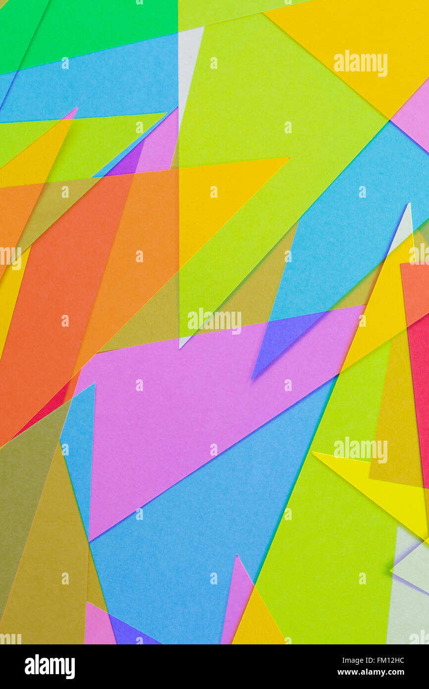 Cut Colored Paper 5 Stock Photo - Alamy