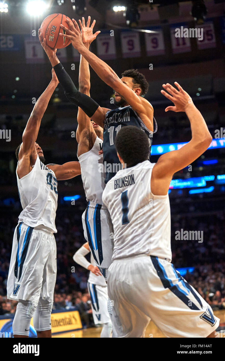 New York, New York, USA. 10th Mar, 2016. Georgetown's forward Isaac ...