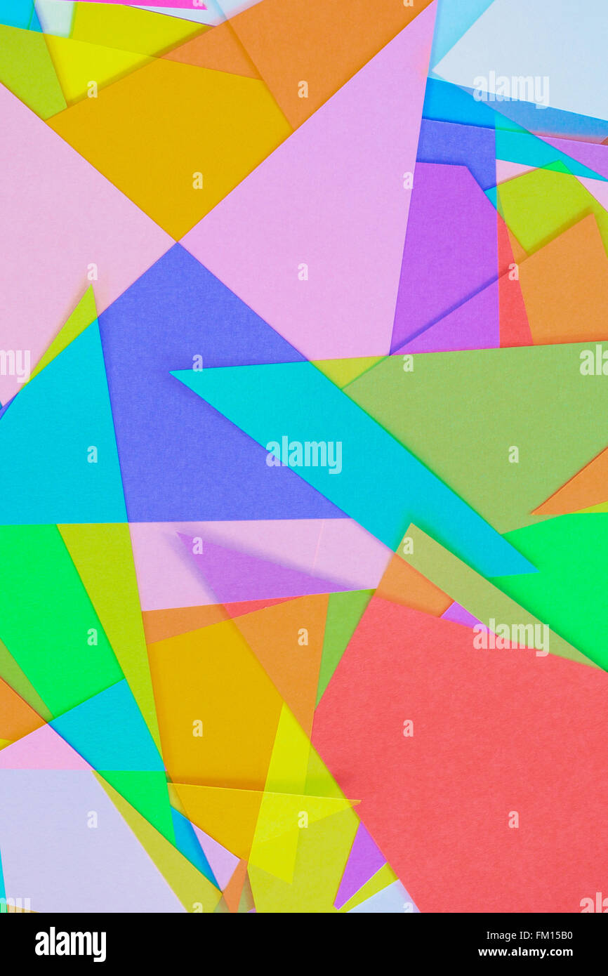 Cut Colored Paper 10 Stock Photo - Alamy