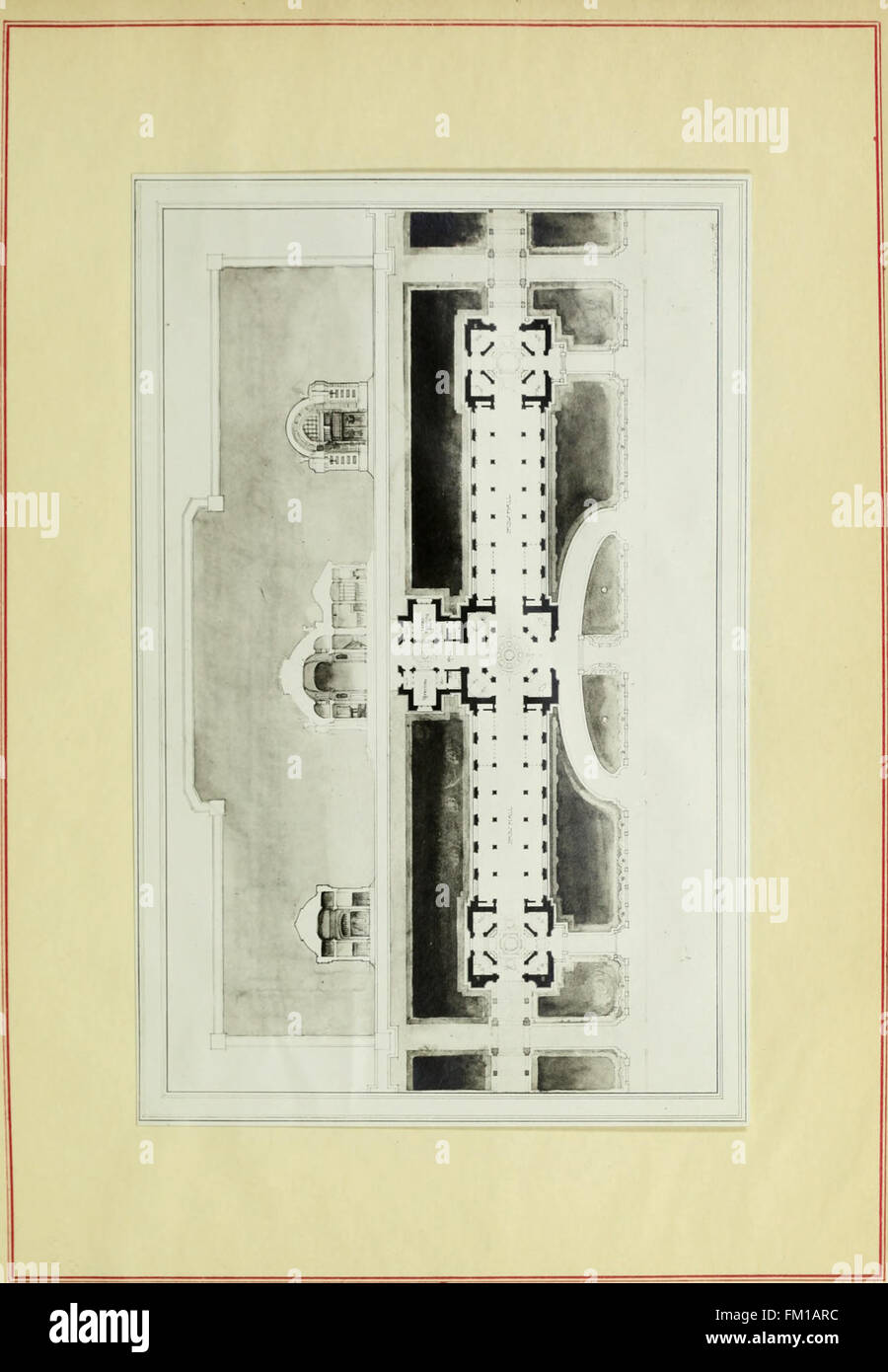 This 1911 architectural design illustrates the construction of a show ...