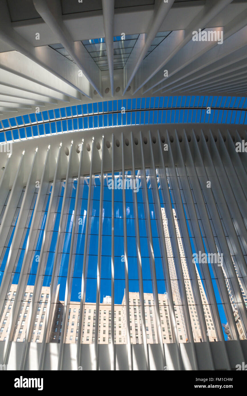 The Oculus Inside the World Trade Center Transportation Hub, Lower ...