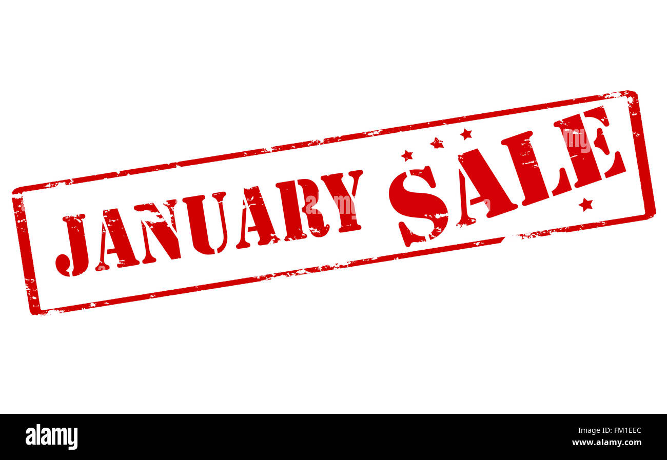Rubber stamp with text january sale inside, vector illustration Stock ...