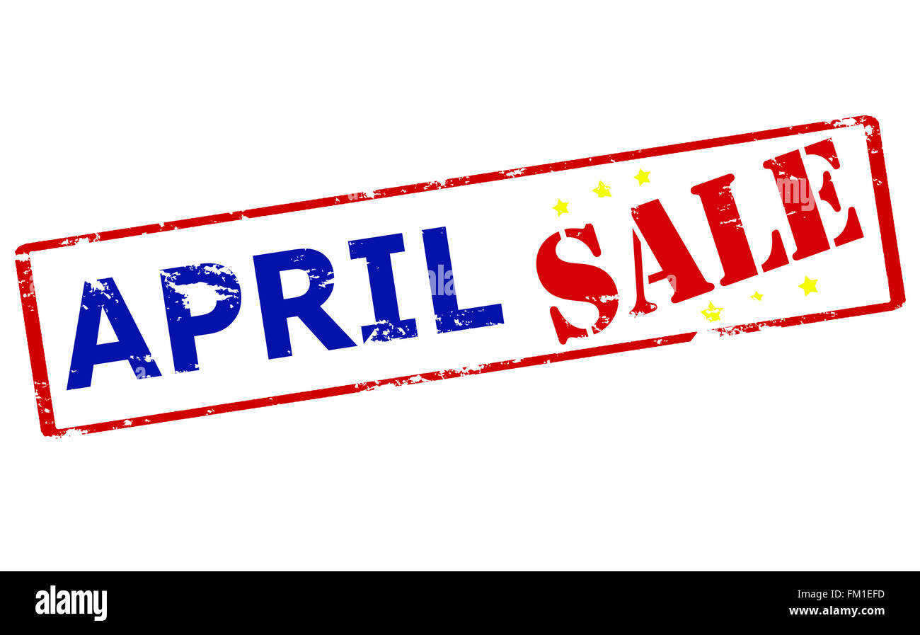 Stamp with text april sale inside hi-res stock photography and images ...